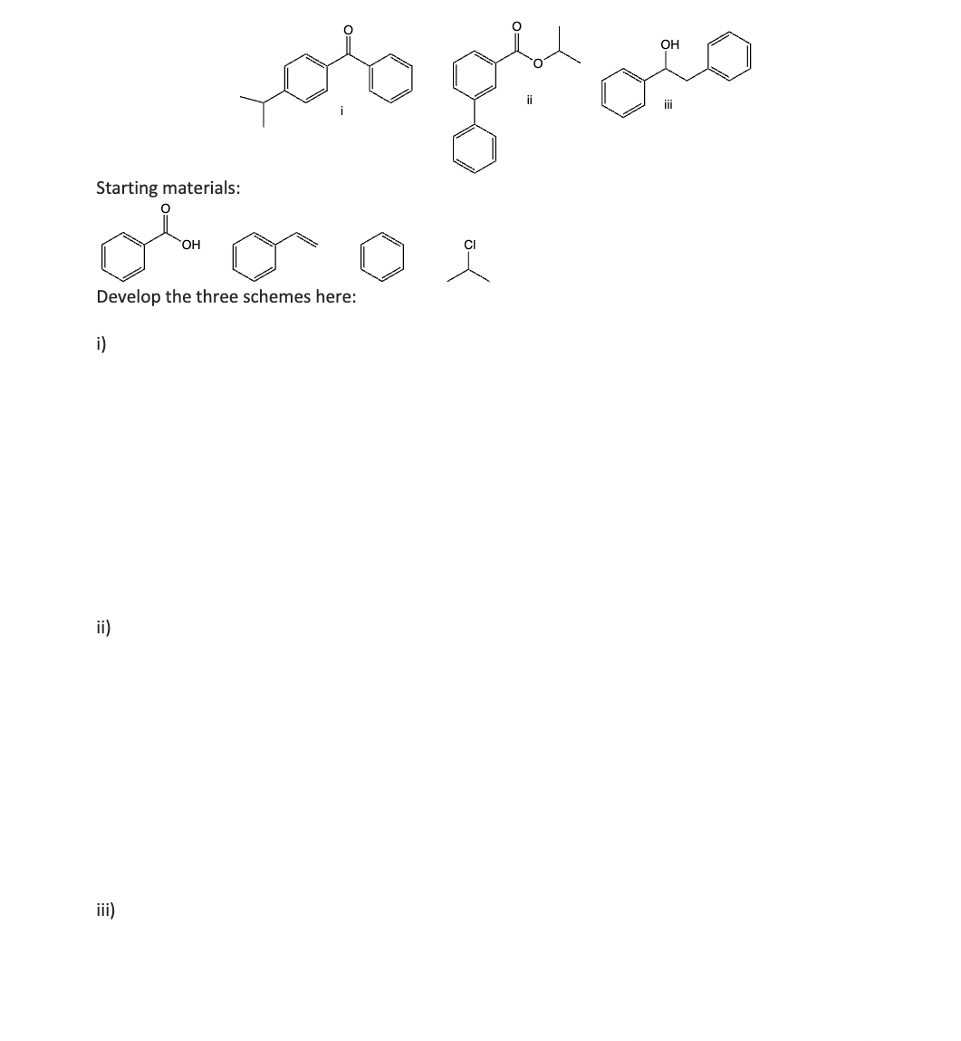 please solve the following 3 ﻿synthetic schemes using | Chegg.com