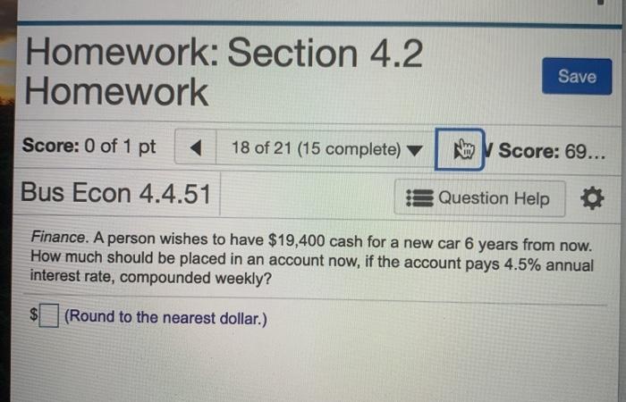 Solved Homework Section 4 2 Homework Save Score 0 Of 1 Pt