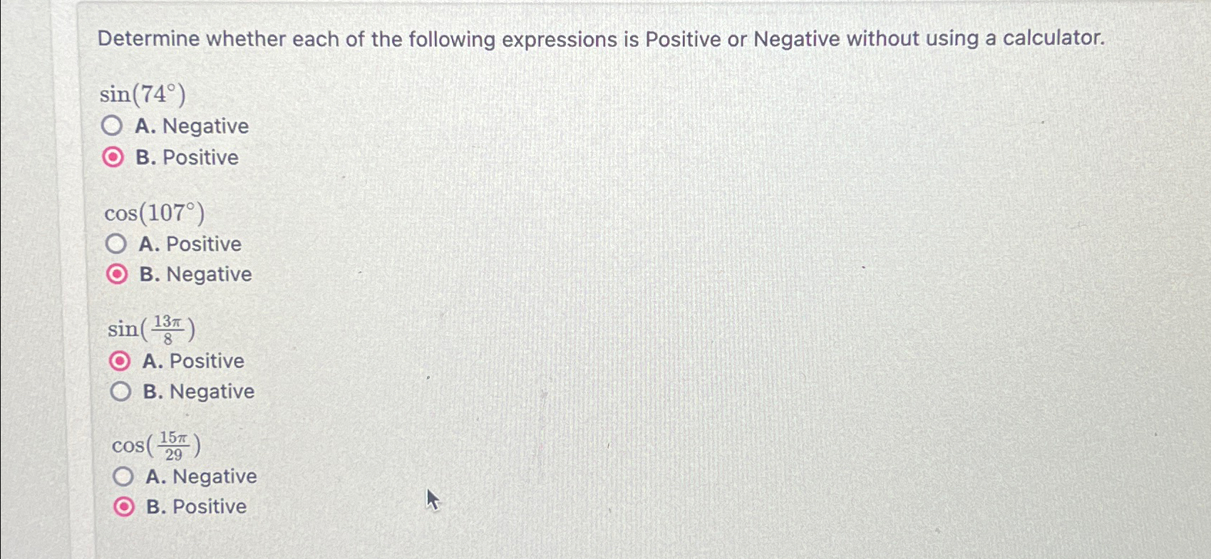 Solved Determine whether each of the following expressions | Chegg.com
