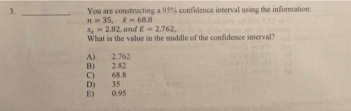 Solved You Are Constructing A 95 Confidence Interval Using Chegg