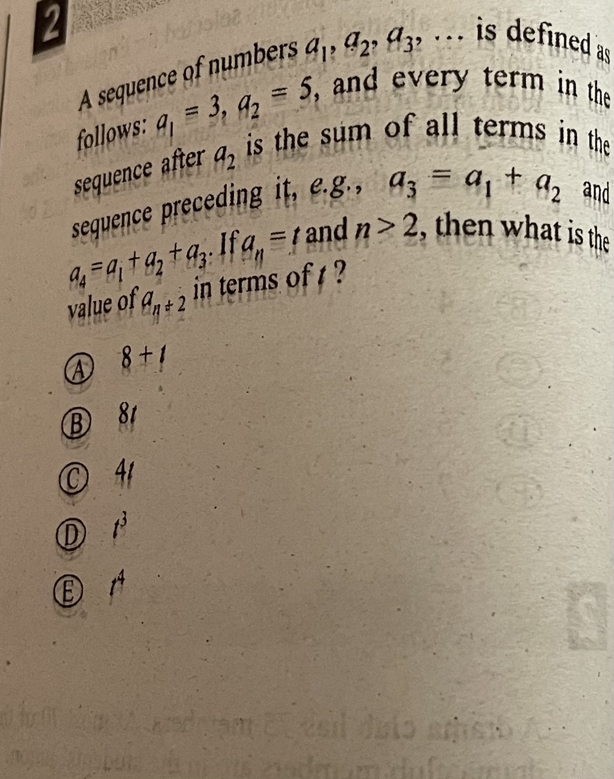 Solved 2A sequence of numbers a1,a2,a3,.... ﻿is defined as | Chegg.com