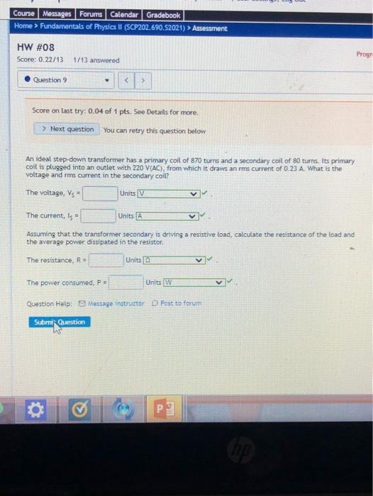Solved Course Messages Forums Calendar Gradebook Home > | Chegg.com
