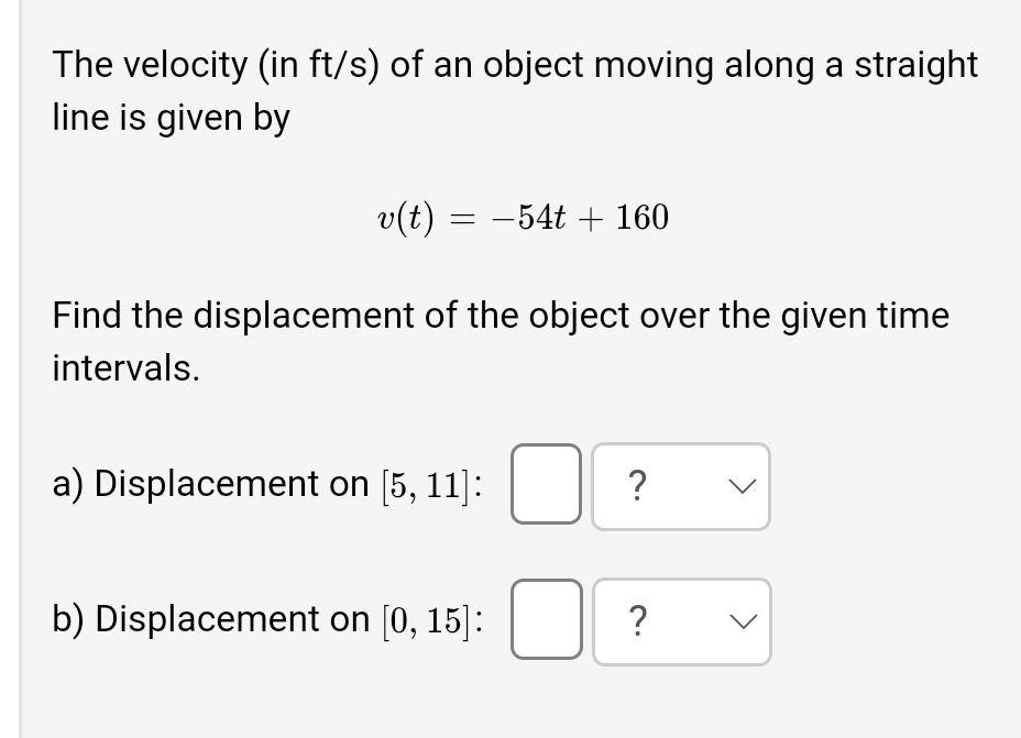 The velocity (in fts ) ﻿of an object moving along a | Chegg.com