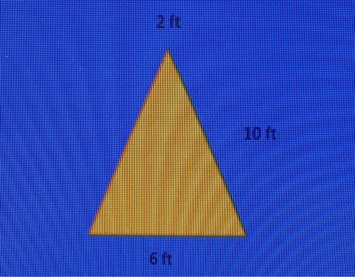 Solved A vertical plate in the form of a triangle is | Chegg.com