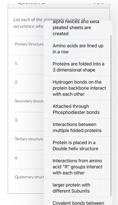 Solved List each of the statements in order of occurrence | Chegg.com