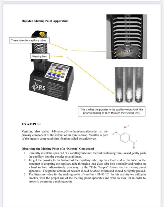 Solved Name Lab 5 Physical Properties: Melting Point | Chegg.com