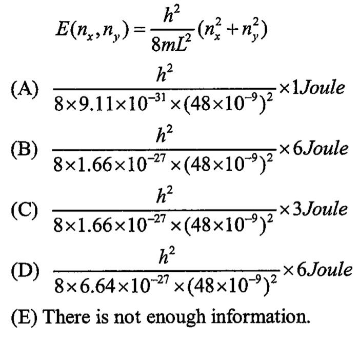 Solved If A Helium Atom Is Confined To A 2d Square Box The