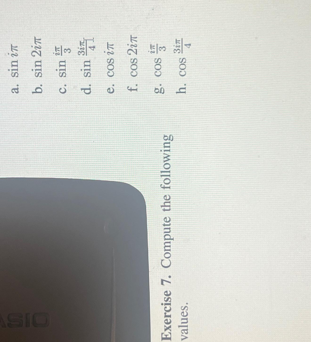 Solved Compute the following | Chegg.com