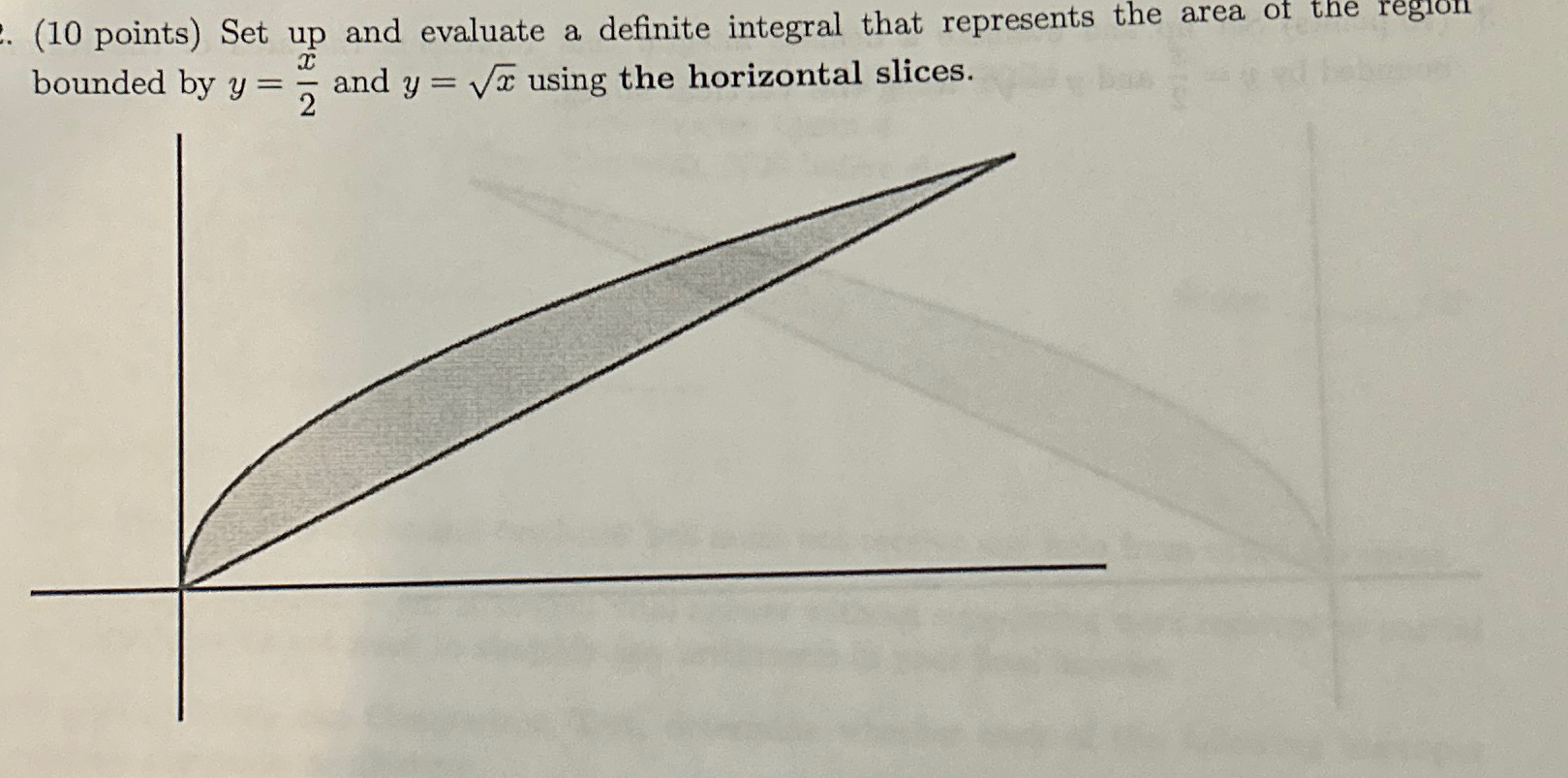 Solved (10 ﻿points) ﻿Set ?r ﻿and evaluate a definite | Chegg.com
