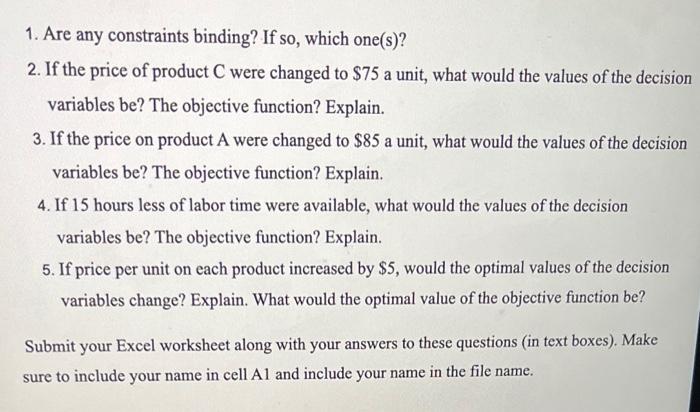 Solved Production Problem Using Linear Programming Model 