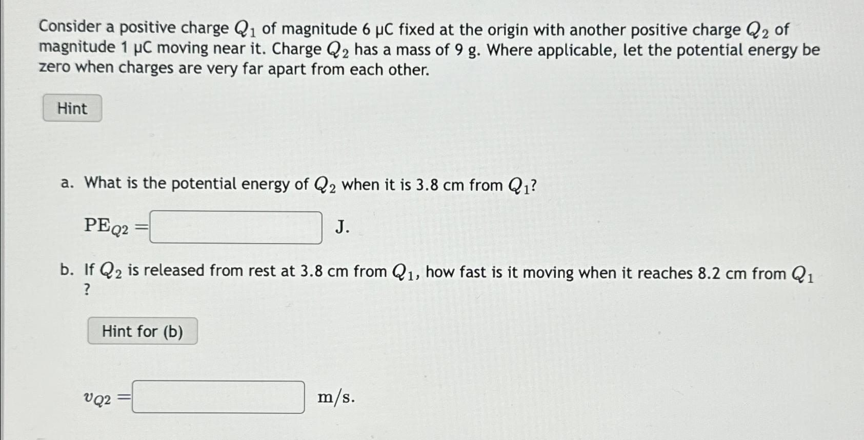 Solved Consider a positive charge Q1 ﻿of magnitude 6μC | Chegg.com