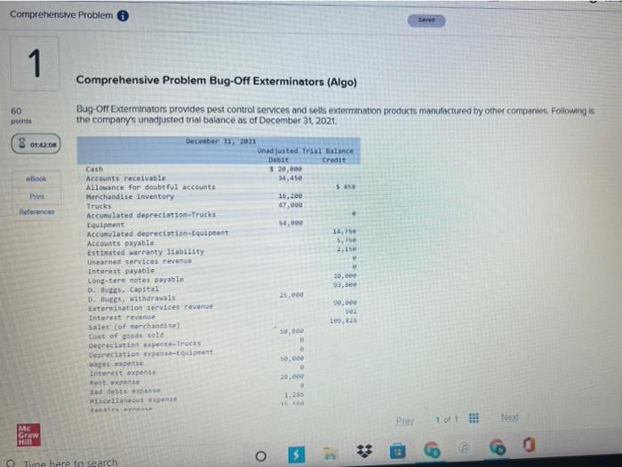 Comprehensive Problem 1 Comprehensive Problem Bug-Off | Chegg.com
