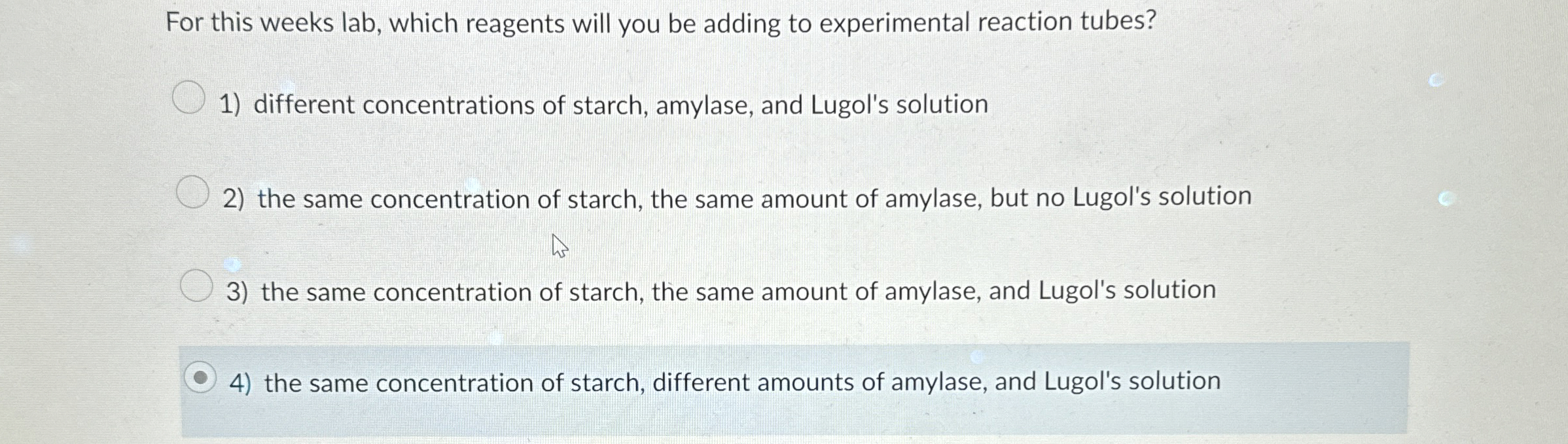 Solved For this weeks lab, which reagents will you be adding | Chegg.com