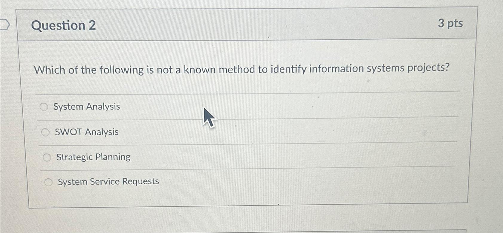 Solved Question 23 ﻿ptsWhich of the following is not a known | Chegg.com