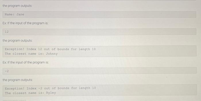 Solved Given an array of 10 names, complete the main method | Chegg.com