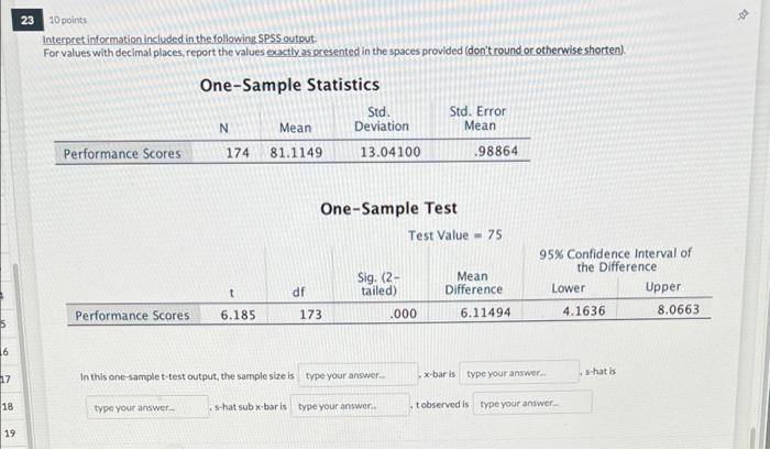 Solved Interpret information included in the following SPSS | Chegg.com