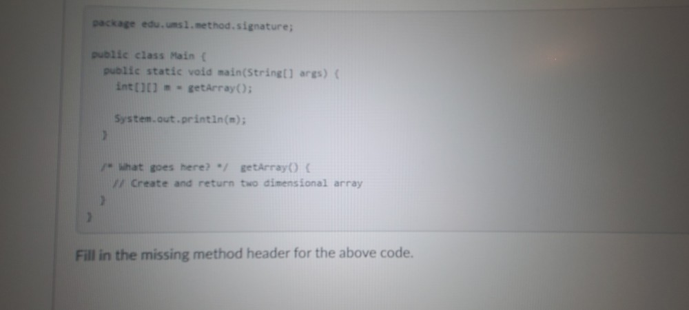Solved package edu.umsl. method. signature; public class | Chegg.com Solved package edu.umsl. method. signature; public class | Chegg.com