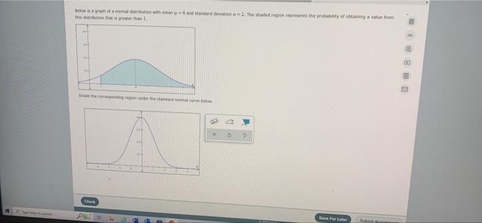 Solved P Below is a graph of a normal distribution with | Chegg.com