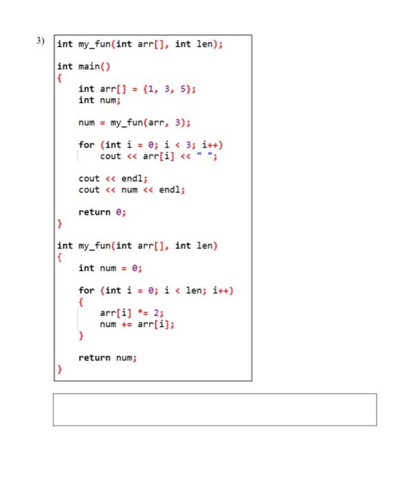 Solved 1 Int Arr 5 42761 Int Num 11 For Int 5692