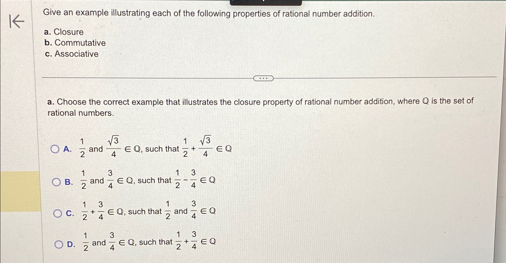 Solved Give an example illustrating each of the following | Chegg.com