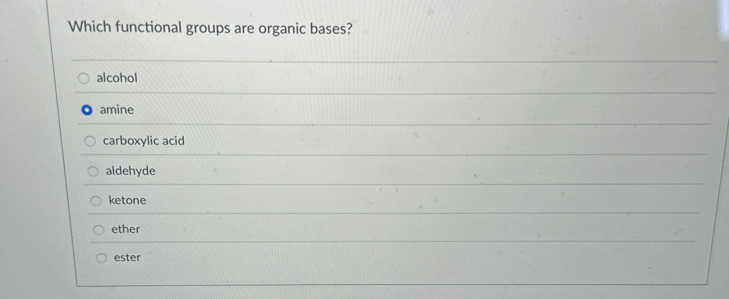 Solved Which functional groups are organic | Chegg.com