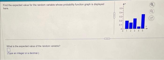 Solved Find the expected value for the random variable whose | Chegg.com