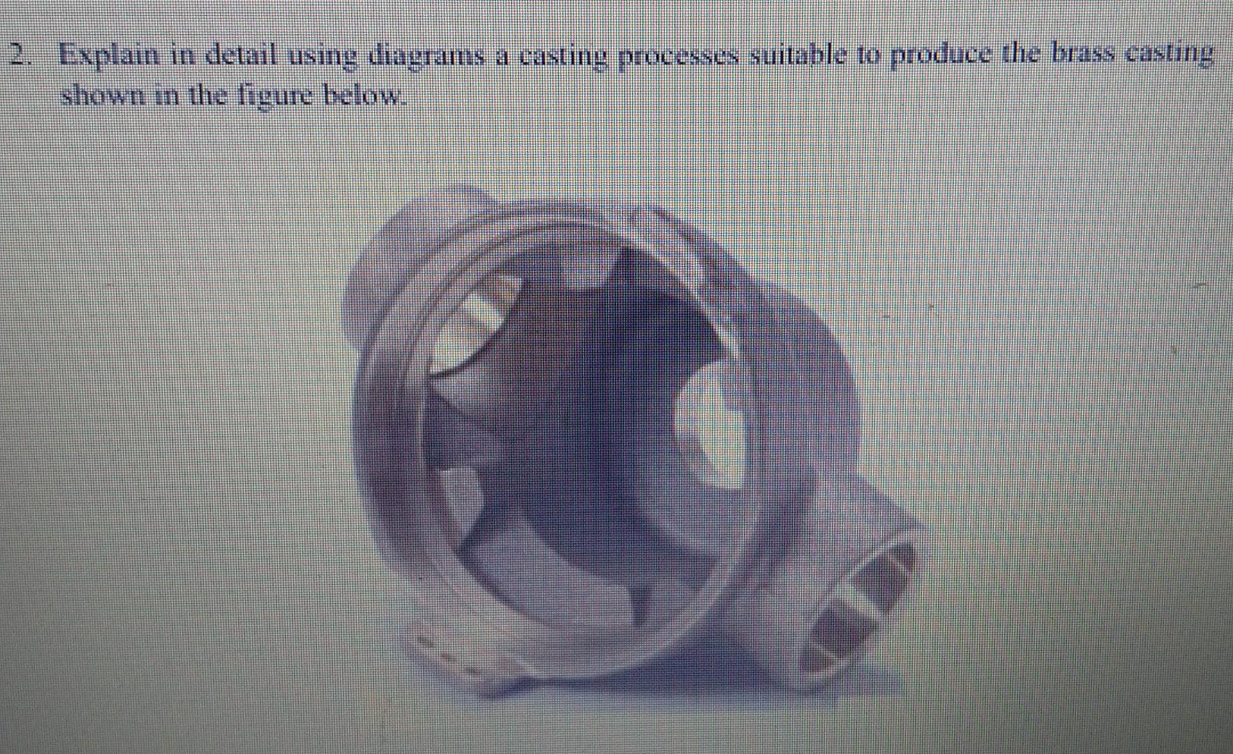 Solved Explain in detail using diagrams a casting processes | Chegg.com
