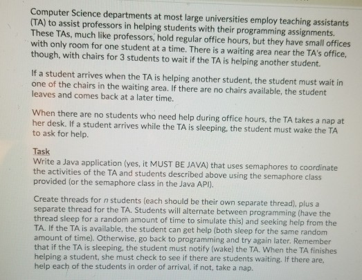 Solved Computer Science departments at most large | Chegg.com
