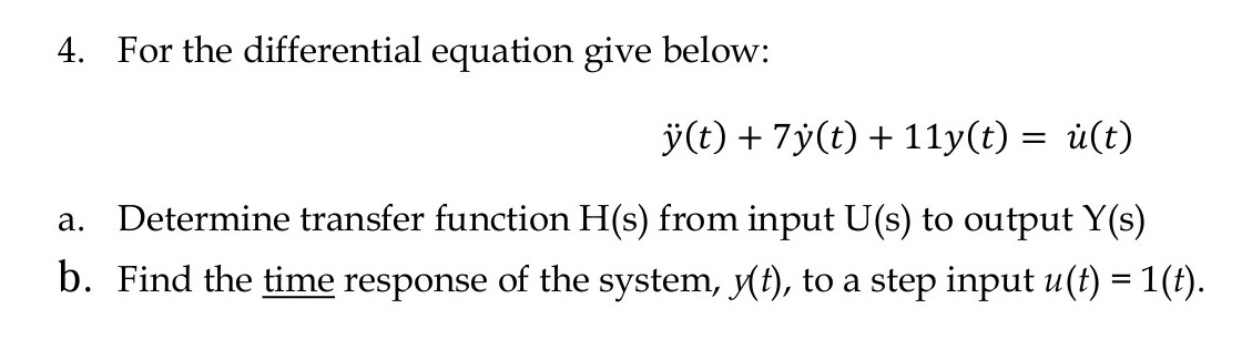 Solved For the differential equation give | Chegg.com