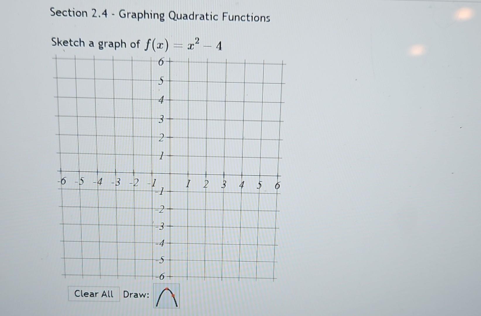 Solved Section 2.4 - Graphing Quadratic Functions Sketch a | Chegg.com
