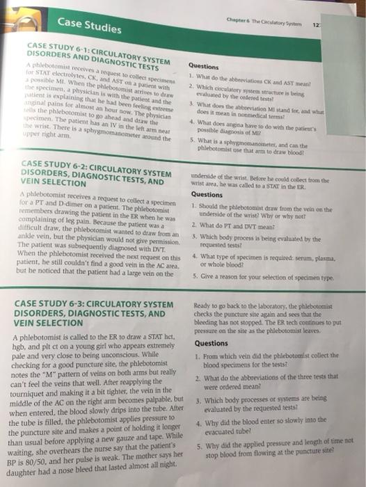 Solved Case Studies Chapter Theory 12 CASE STUDY 6-1: | Chegg.com