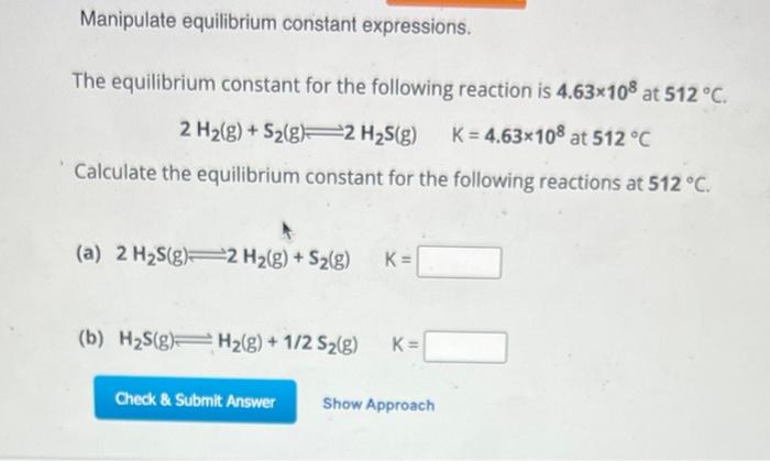 Solved Calculate Kp for the following reactions at the | Chegg.com