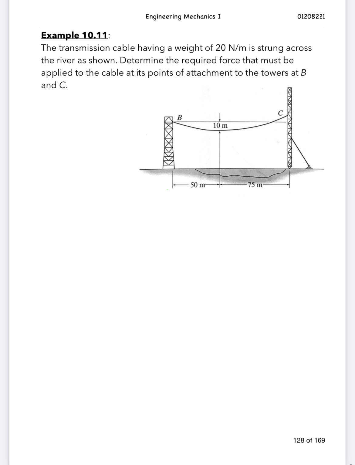 Solved Engineering Mechanics I01208221Example 10.11:The | Chegg.com