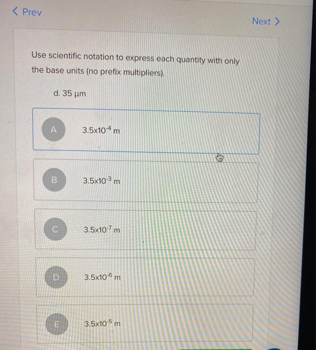 Solved Use scientific notation to express each | Chegg.com
