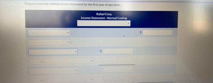 Solved During 2020, Rafael Corp. produced 43,120 units and | Chegg.com