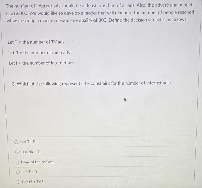 Solved The first three questions are based on the following | Chegg.com