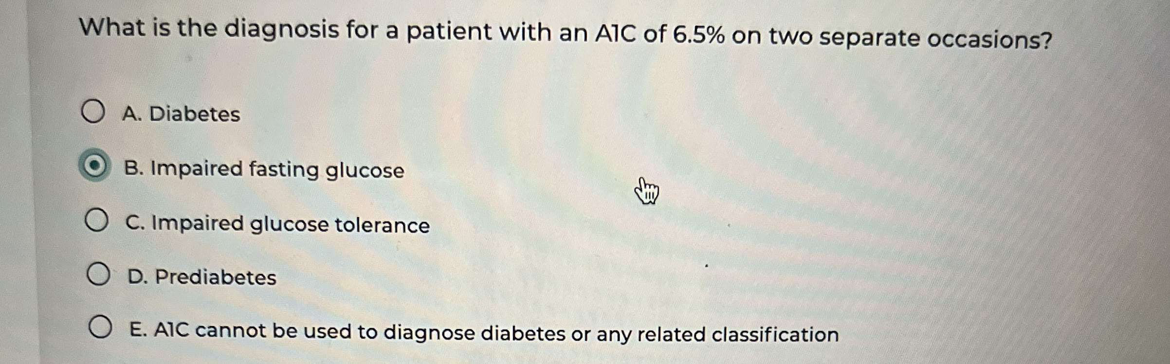 Solved What is the diagnosis for a patient with an AIC of | Chegg.com