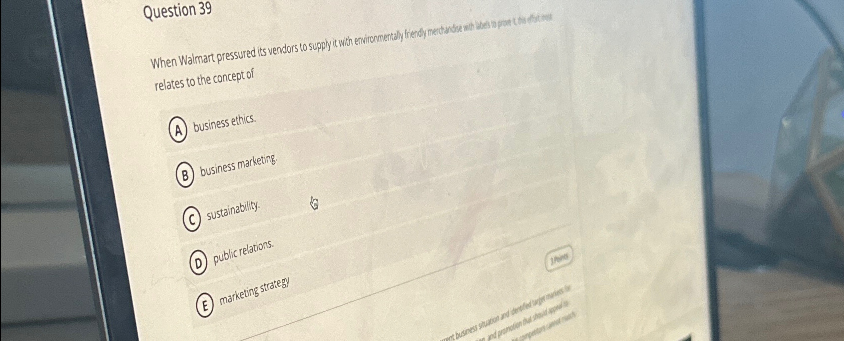 Solved Question 39 ﻿relates to the concept of(A) ﻿business | Chegg.com