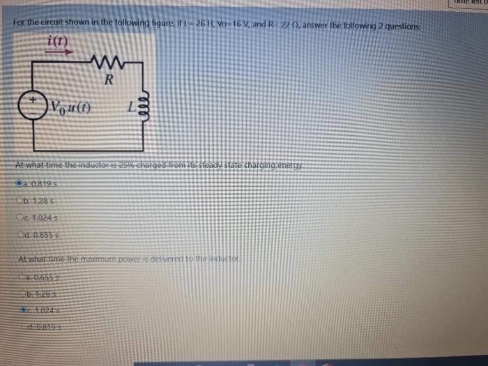 Solved CIL For the circuit shown in the following figure, if | Chegg.com