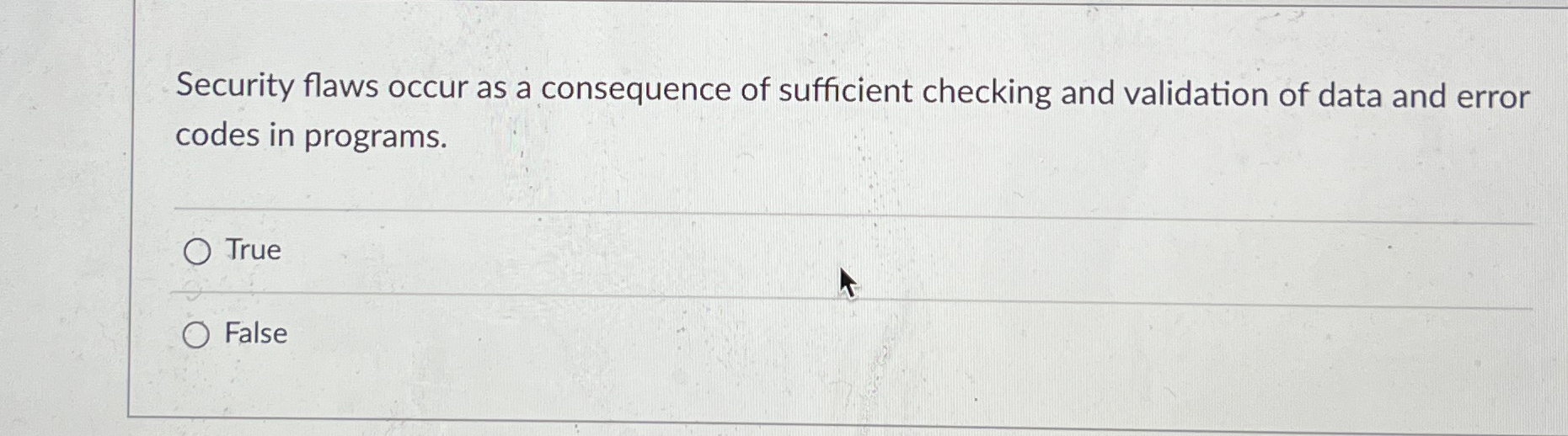 Solved Security flaws occur as a consequence of sufficient | Chegg.com