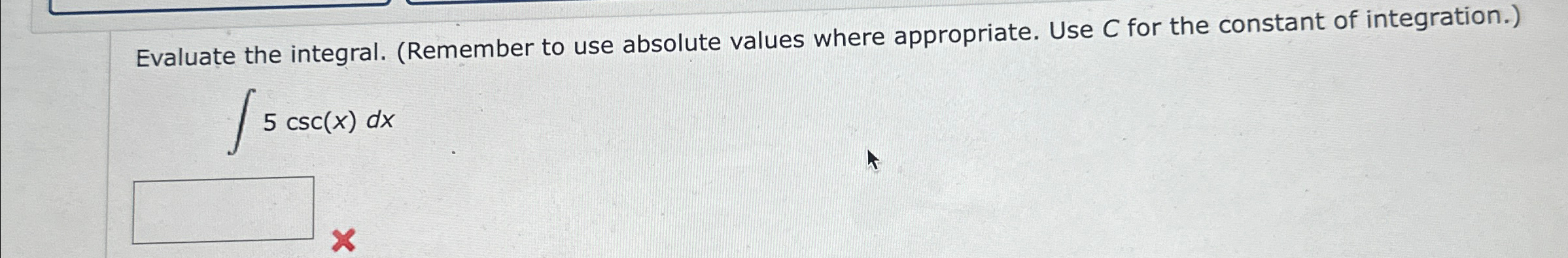Solved Evaluate the integral. (Remember to use absolute | Chegg.com