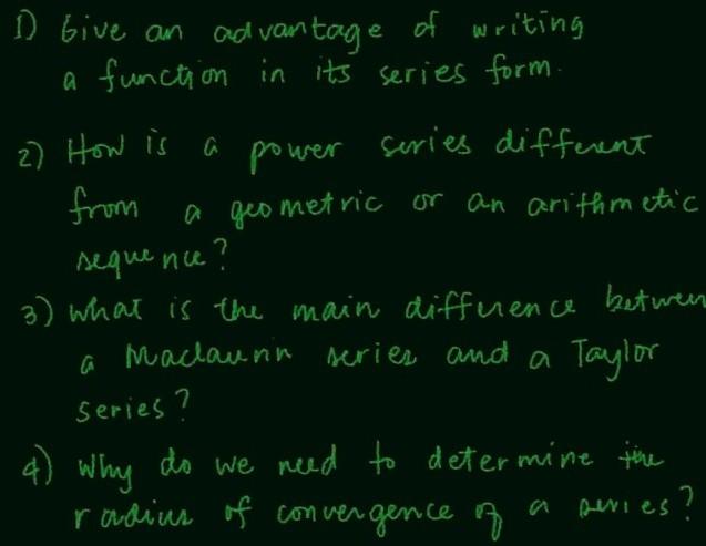 Solved II Give an advantage of writing a function in its | Chegg.com