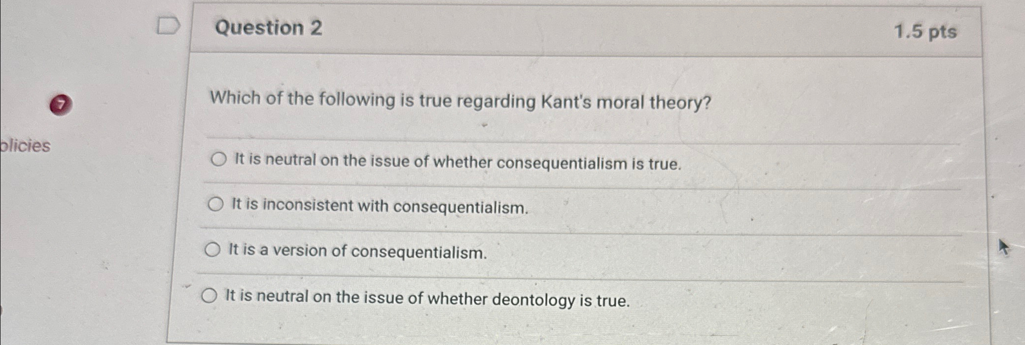 Solved Question 21.5ptsWhich of the following is true | Chegg.com