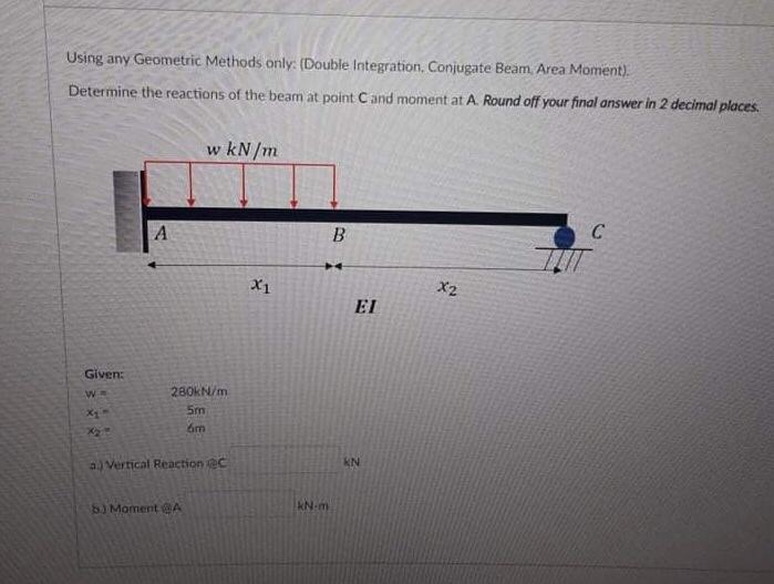 Solved Using any Geometric Methods only (Double Integration. | Chegg.com