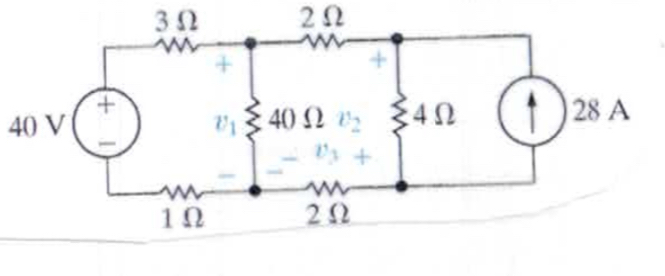 Solved A. ﻿Use the node-voltage method to find Vi, ﻿V2, ﻿and | Chegg.com