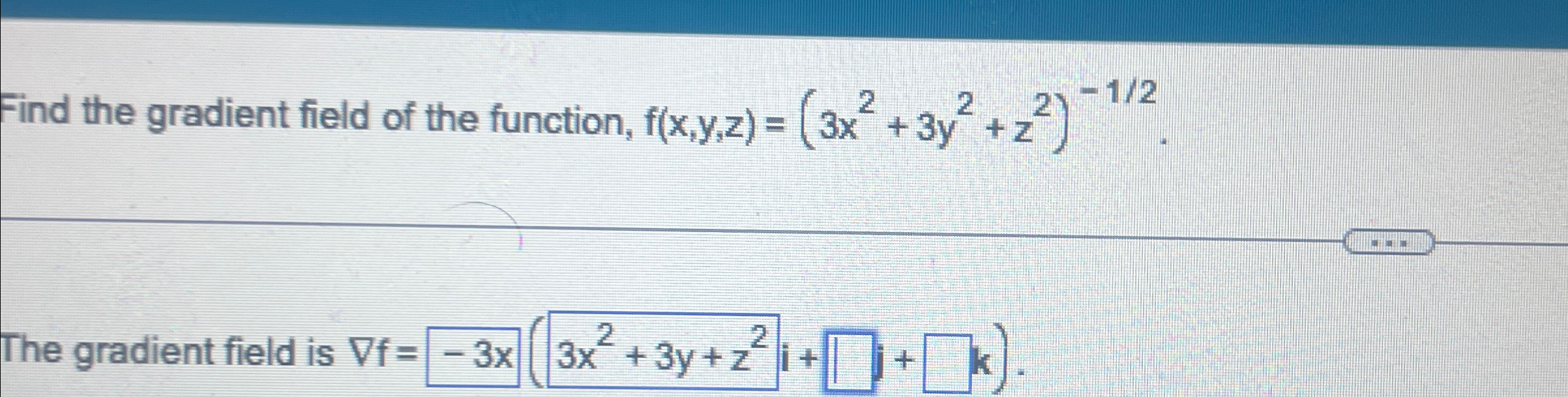 Solved Find the gradient field of the function, | Chegg.com