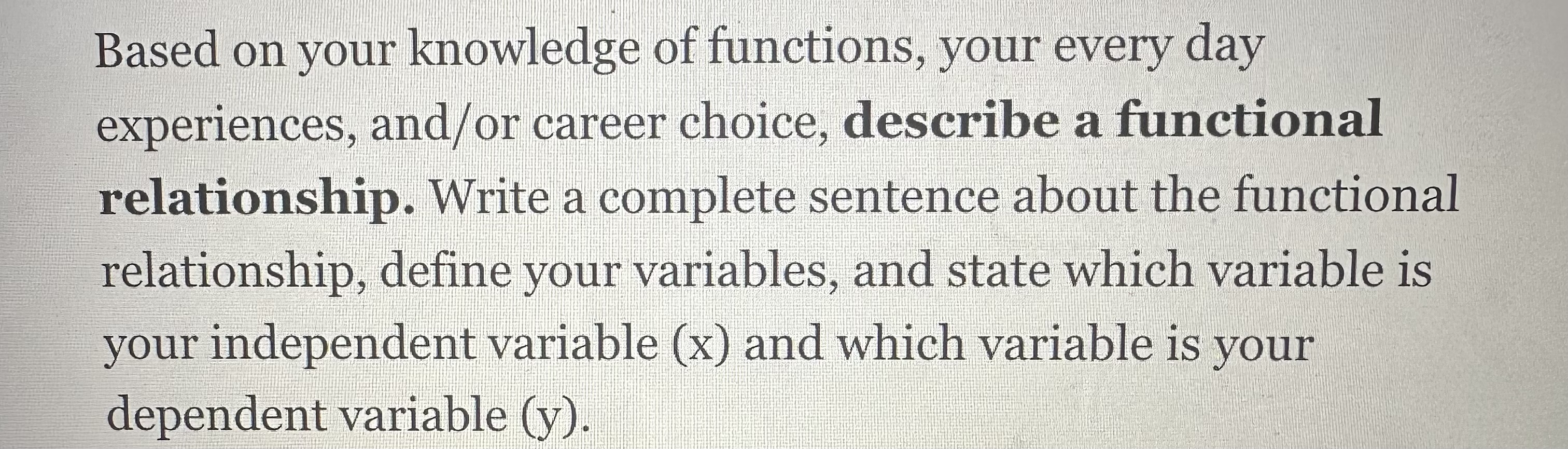 Solved Based on your knowledge of functions, your every | Chegg.com