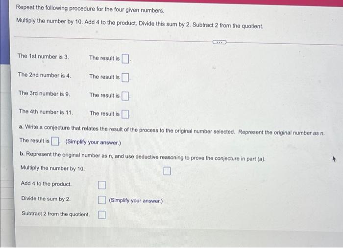 Solved Repeat the following procedure for the four given | Chegg.com