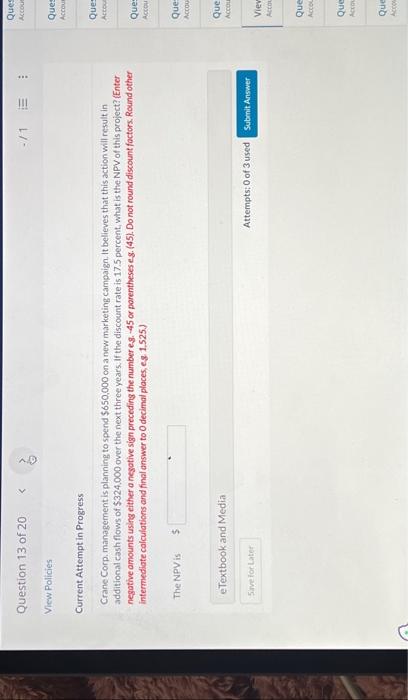 Solved Crane Corp. management is planning to spend $650,000 | Chegg.com