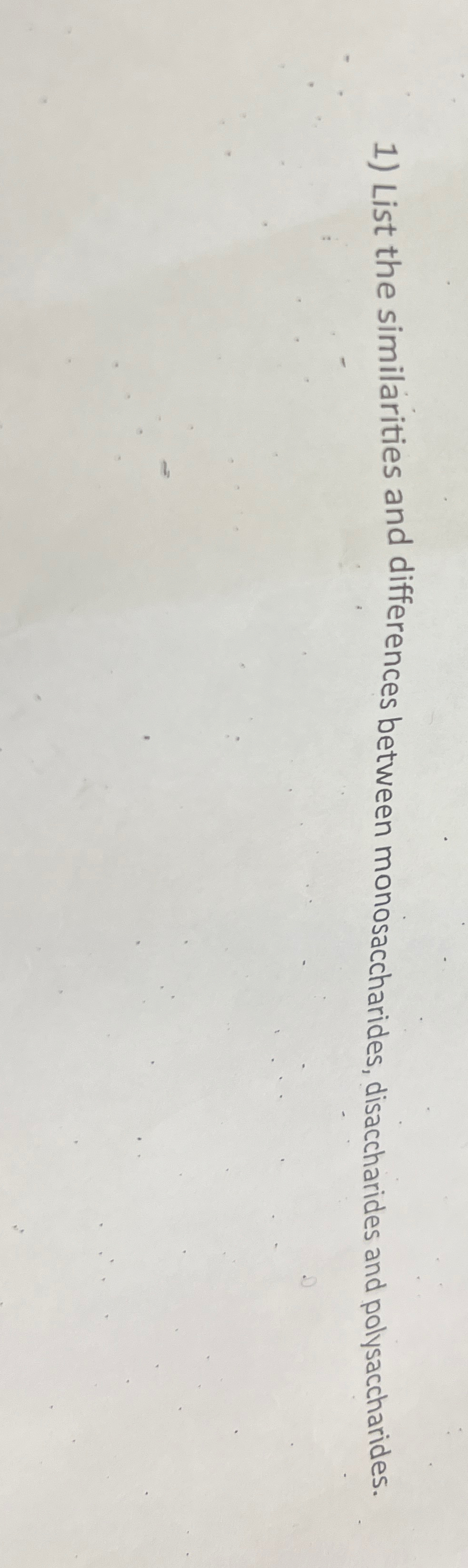 Solved List the similarities and differences between | Chegg.com